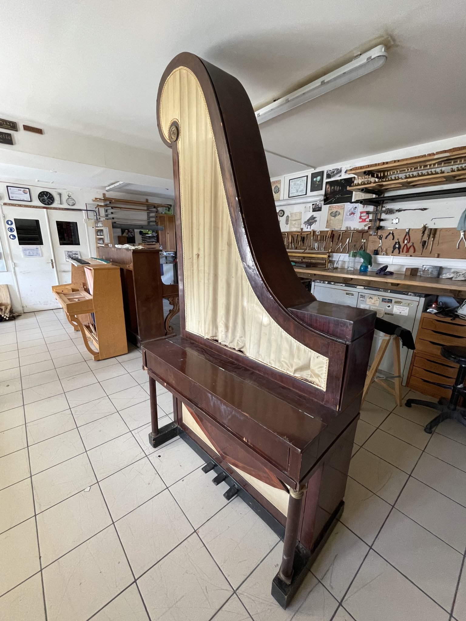 Restoration of a giraffe piano | Dumas Piano