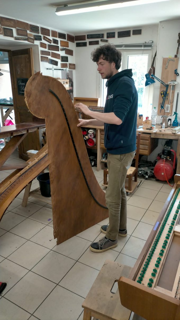 Restoration of a giraffe piano | Dumas Piano